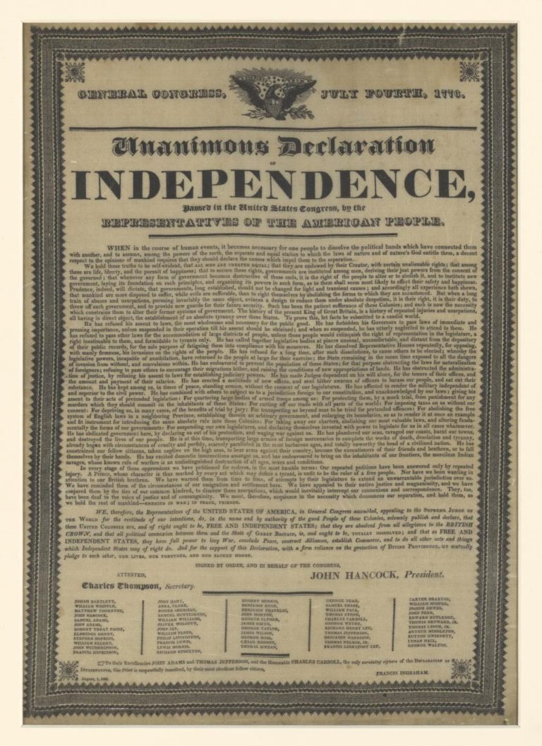 This day in history: July 4 1776 - Mohawk Valley Museums